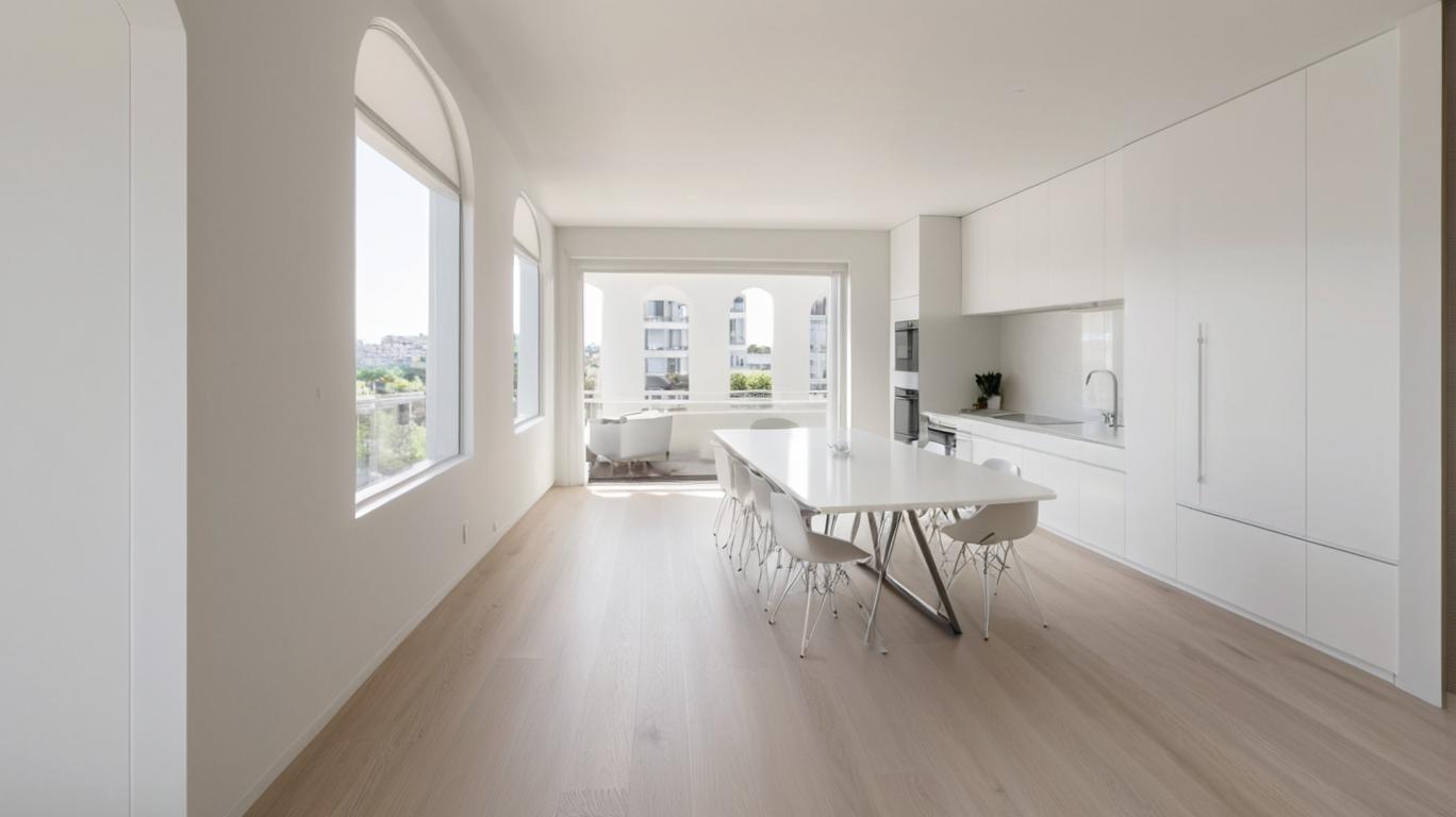 Living Room in Modern Fusion Style - ReRoom AI