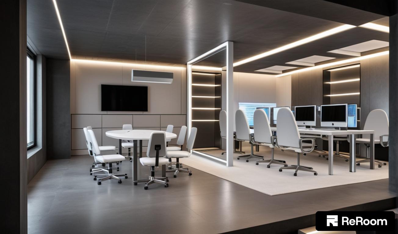 Meeting Room in Digital Zen Style - ReRoom AI