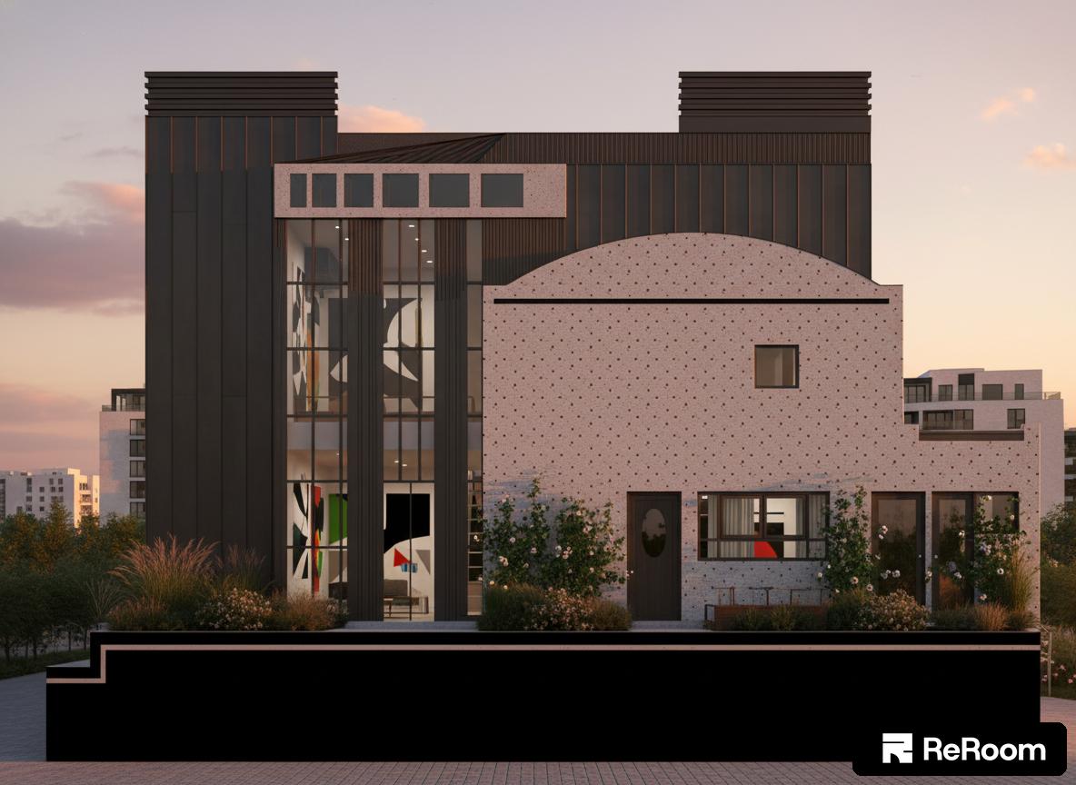 House Exterior in Modern Fusion Style - ReRoom AI