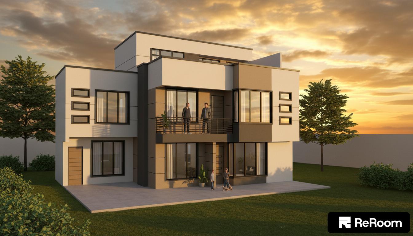 house-exterior in modern-fusion - ReRoom AI