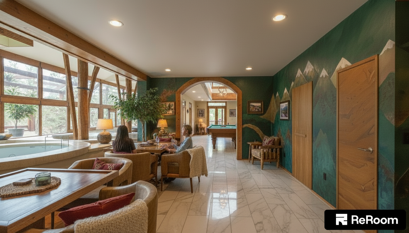 living-room in mountain-escape - ReRoom AI